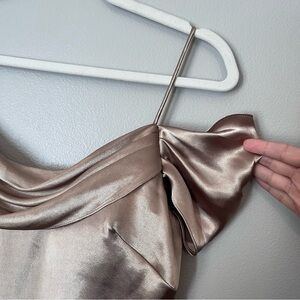 Jenny Yoo | Dresses | Jenny Yoo Serena Off The Shoulder Cowl Neck Satin ...